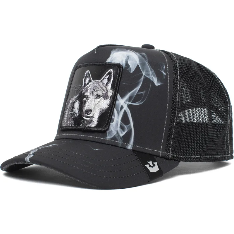 Boné trucker preto lobo Wolf Asphalt Jungle The Farm da Goorin Bros ...