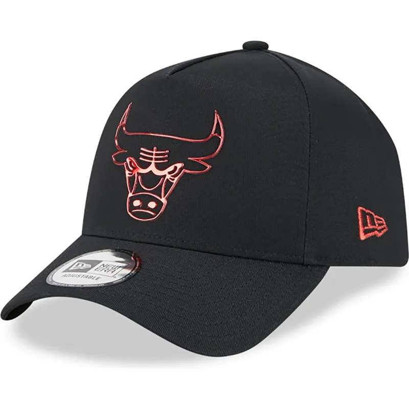 Boné Curvo Preto Snapback A Frame Foil Pack Da Chicago Bulls Nba Da New Era Caphunterspt