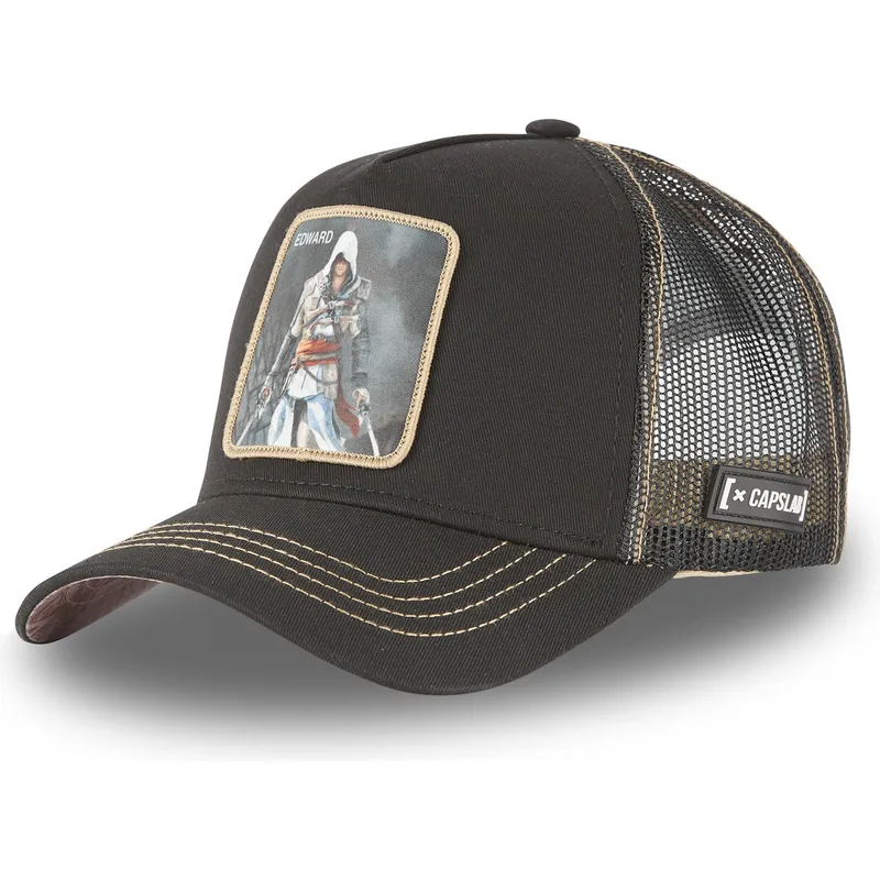 Boné trucker preto Edward Kenway ASC4 C Assassin's Creed da Capslab ...