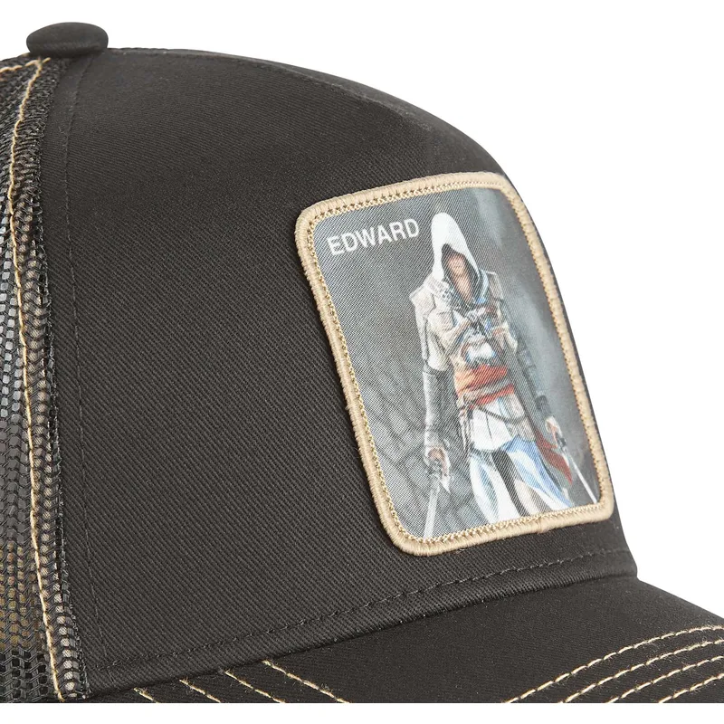 Boné trucker preto Edward Kenway ASC4 C Assassin's Creed da Capslab ...